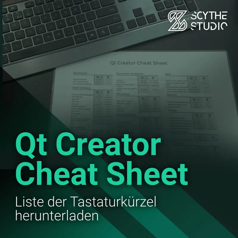 Qt Creator Cheat Sheet herunterladen − Liste der Tastenkombinationen - Somco Software