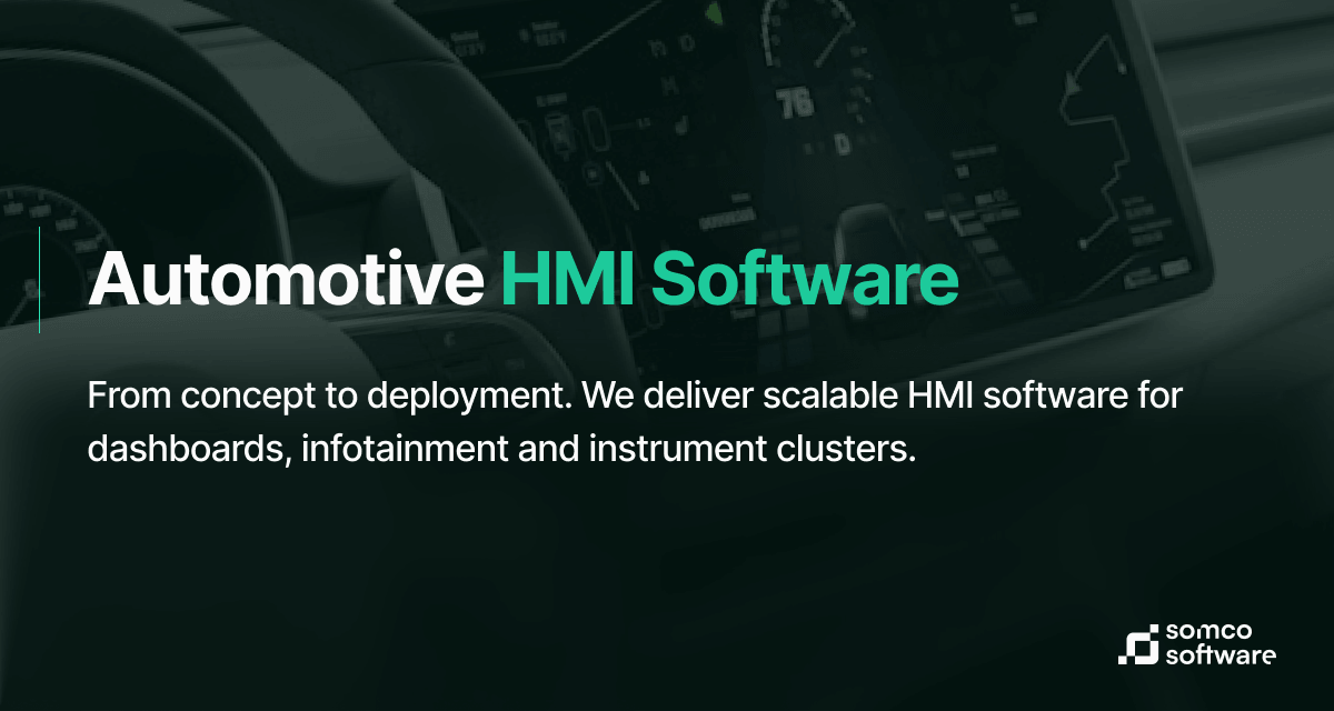 Vehicles HMI Software Development Services | Somco Software